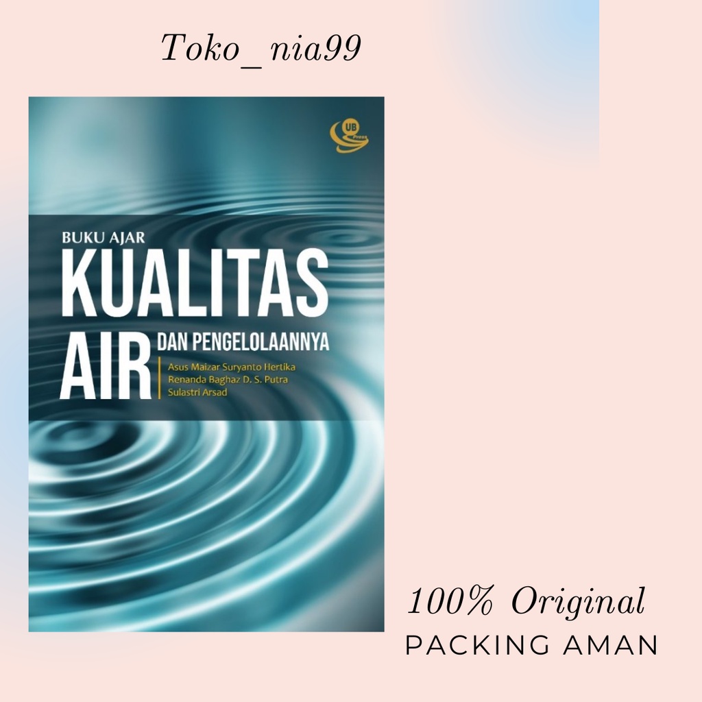 Jual Buku Ajar Kualitas Air dan Pengelolaannya | Shopee Indonesia