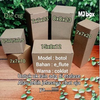Jual kardus karton uk 7x7x10 cm.... box corrugated dengan potongan die ...