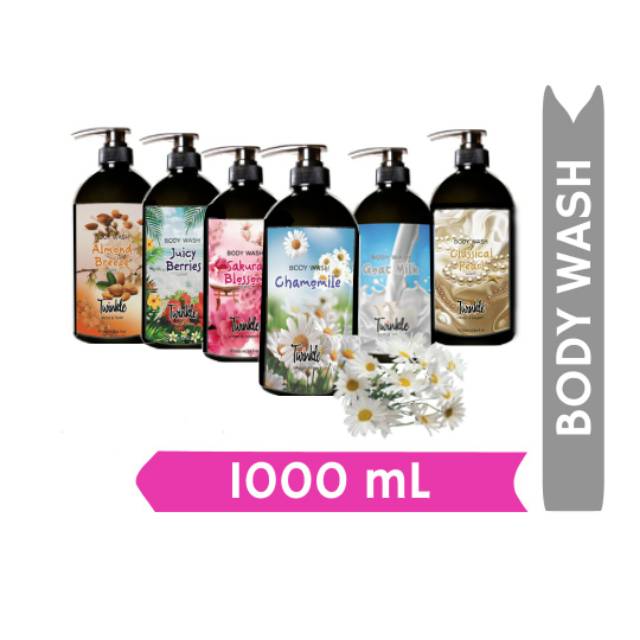 Jual Body Wash Twinkle 1000 ML Sabun Mandi Cair Double Lock Moisturizer ...