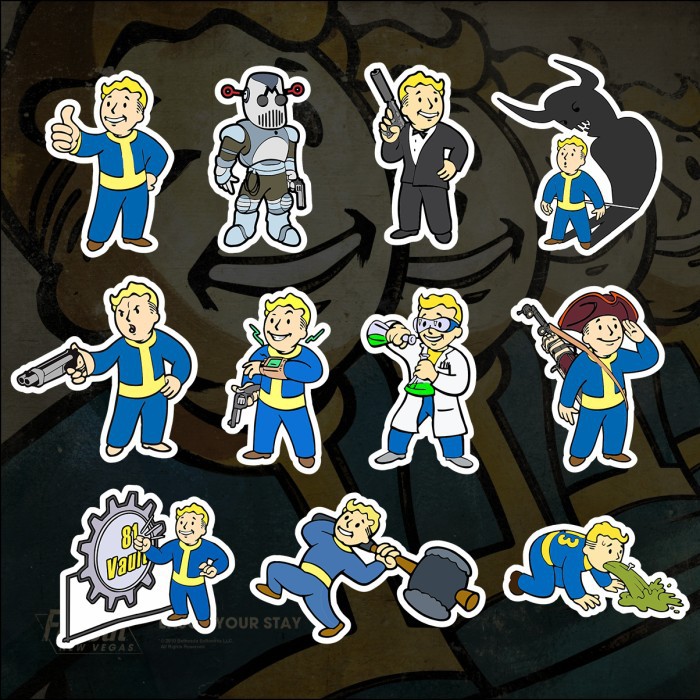 Jual Stiker/Sticker Fallout Vault boy untuk Laptop, Mobil, Koper, dll ...