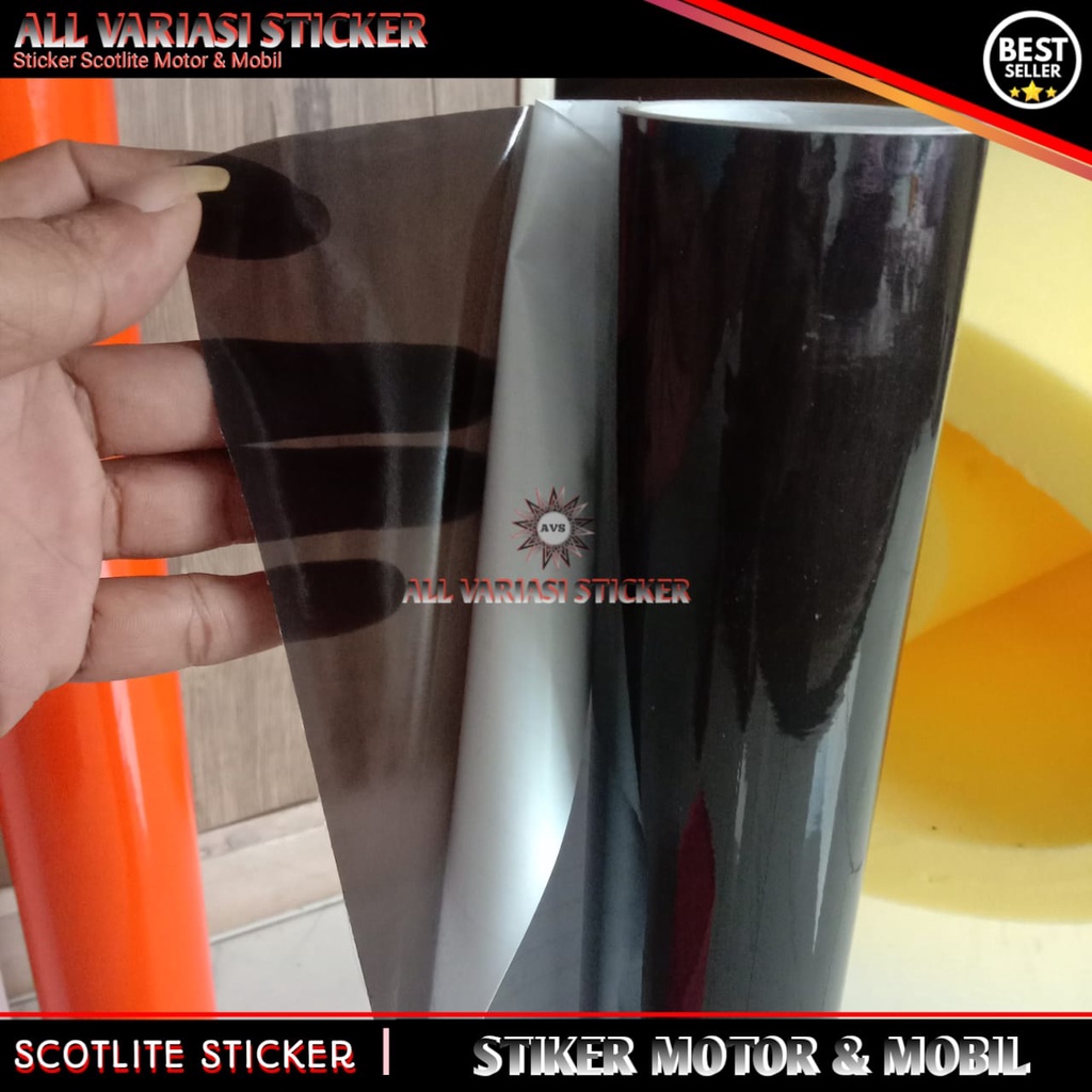 Jual STIKER SCOTLITE TRANSPARAN TEBUS WRAPPING TRANSPARANT BENING/stiker skotlet warna variasi ...