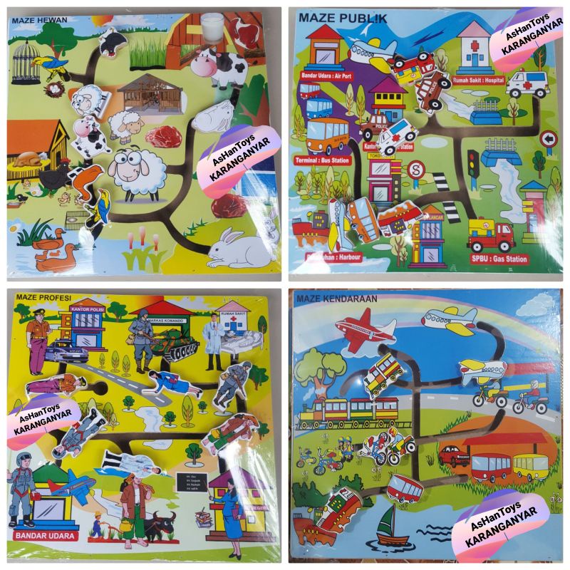 Jual Motorik,Maze,Motorik Profesi,Hewan,Publik,Peraga Maze,Maze Hewan ...