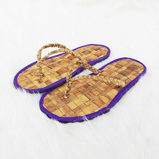 Sandal Rumah Etnik Acraftia Eceng Gondok Ukuran Custom House Slippers ...