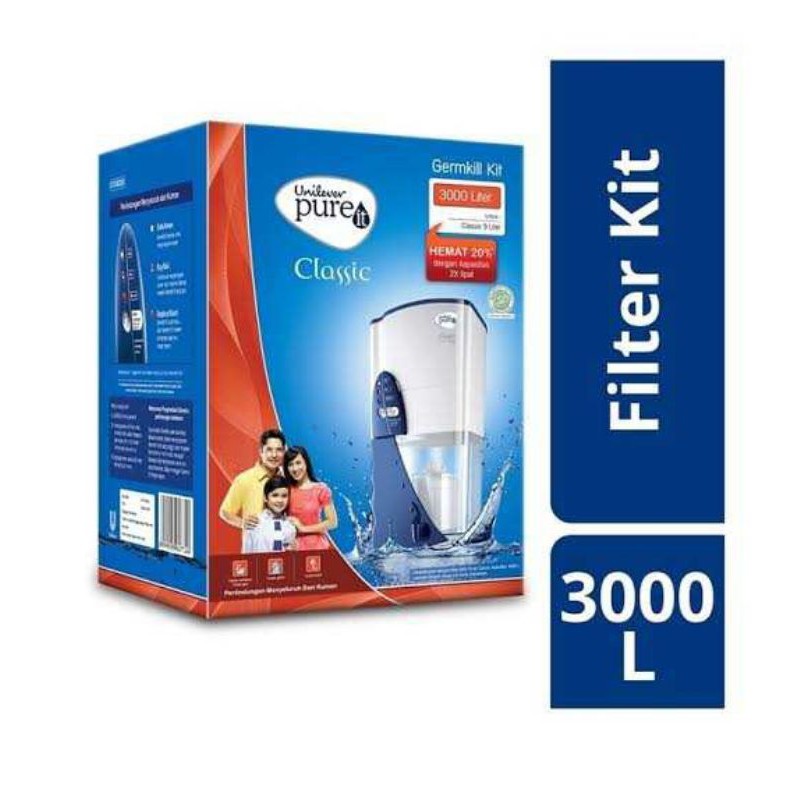 Jual Pureit Germkill Kit 3000 Liter Classic 9 Liter | Shopee Indonesia