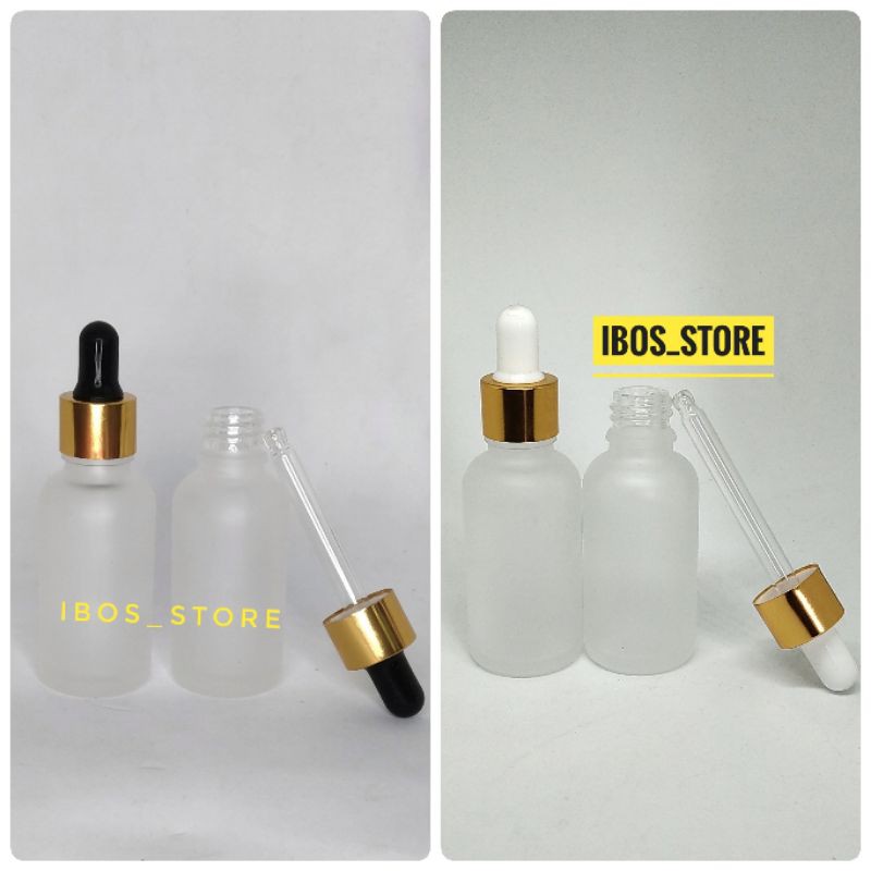Jual Botol Serum Kaca 30ml/ Botol Pipet Drop 30ml Kaca Frosted | Shopee ...