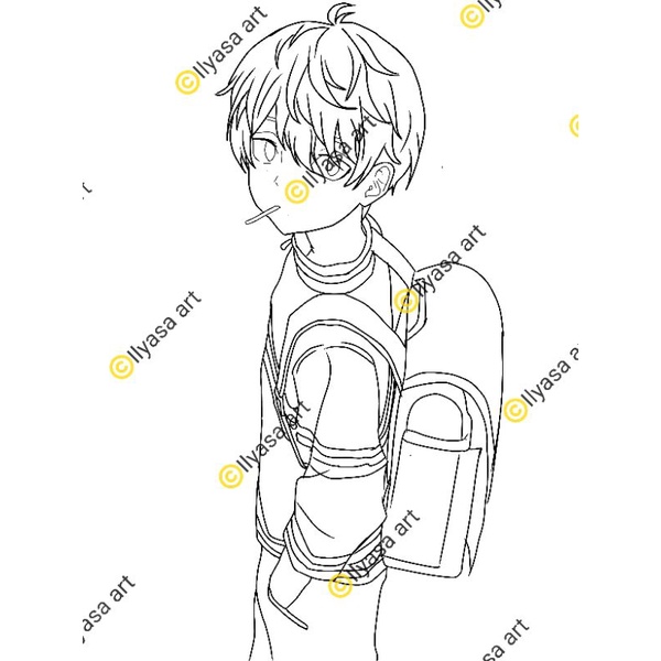 Jual jasa menggambar line art drawing anime | Shopee Indonesia