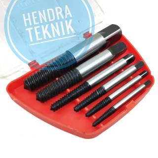 TAP BALIK SET 6PCS ALAT BUKA BAUT PATAH SET 6 PCS SCREW EXTRACTOR SET ...