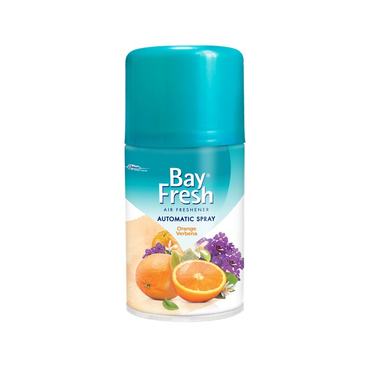 Jual Bayfresh Matic Spray Air Freshener Orange Verbena 225 ml | Shopee ...