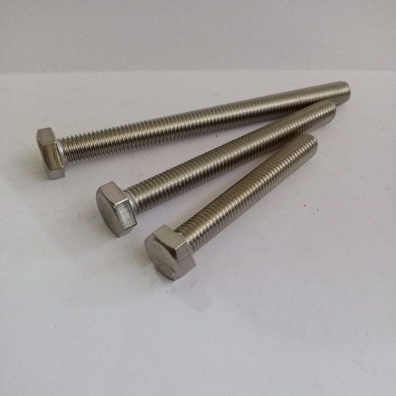 Jual SS 316 HEX BOLT M8 x 60 / 80 / 100 MM BAUT HEXA HEAD STAINLESS STEEL 316 ANTI KARAT Kunci ...