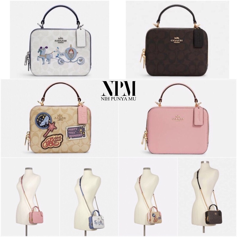 Jual Coach x Disney Princess Coach Box Crossbody In Signature Original ...