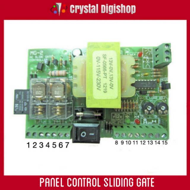 Jual Panel Control Sliding Gate Pintu Pagar Otomatis PCB Board MG-2 ...