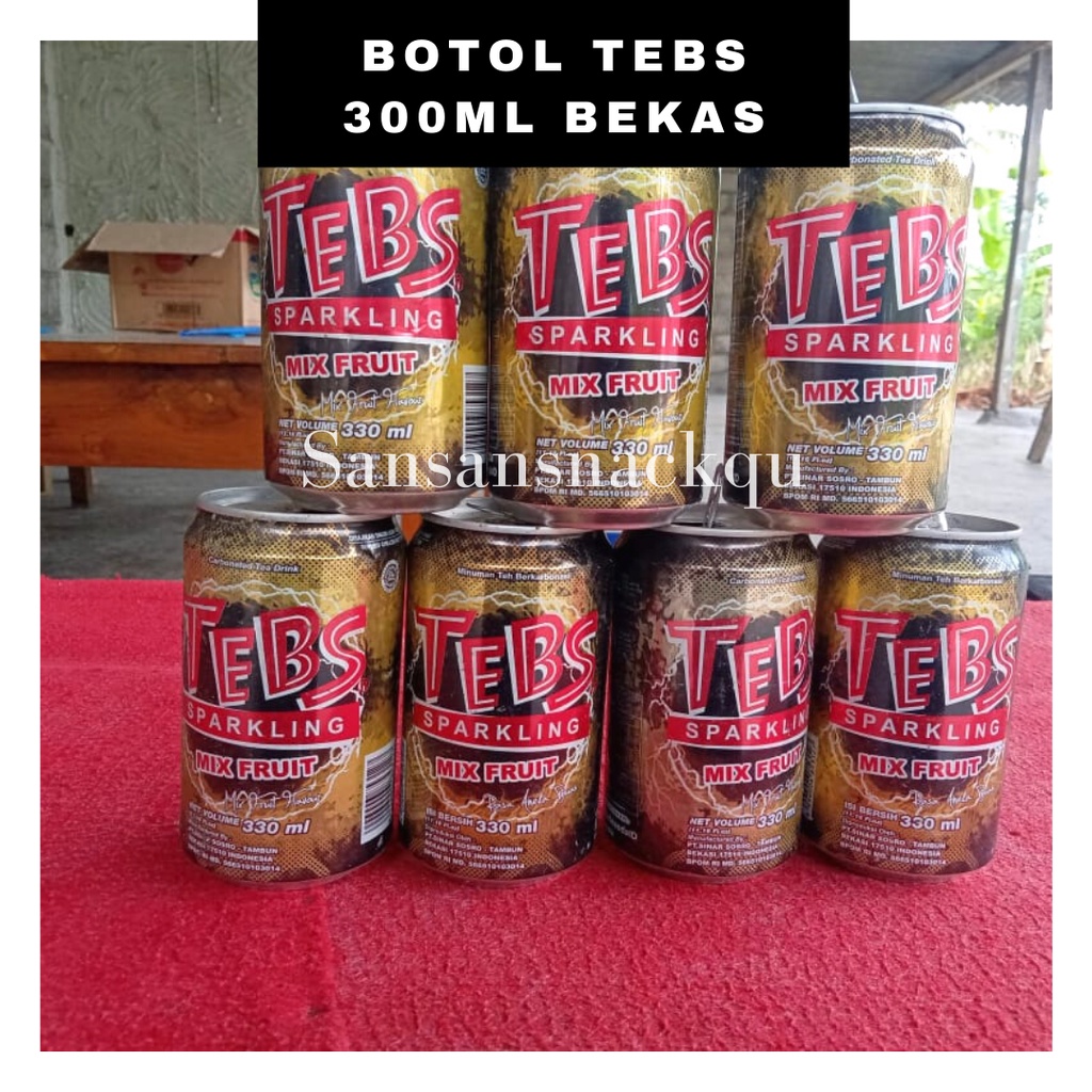 Jual [SANSANSNACK] KALENG TEBS / BOTOL BEKAS TEBS / BOTOL KERAJINAN ...