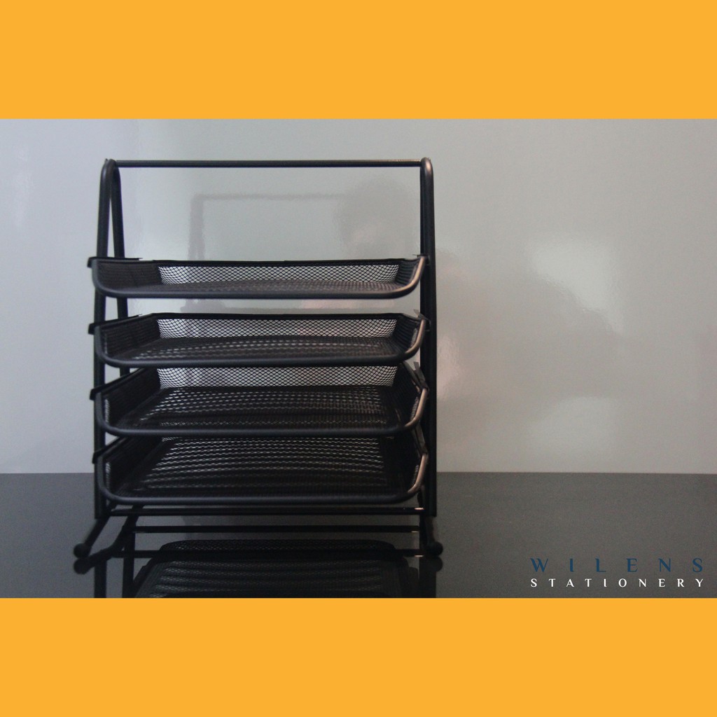 Jual DOCUMENT TRAY 4 TIER / DOCUMENT TRAY HITAM / 4 TIER / ORIGINAL ...