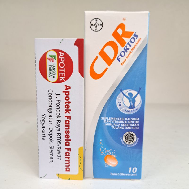 Jual CDR Fortos Effervescent Vitamin Sendi Tulang Gigi Kalsium | Shopee ...