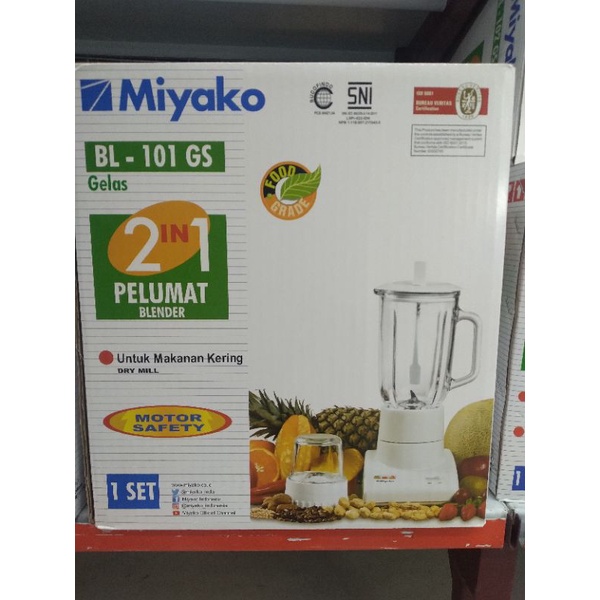 Jual Blender Miyako kaca BL 101 GS/blender kaca miyako 1 liter | Shopee ...