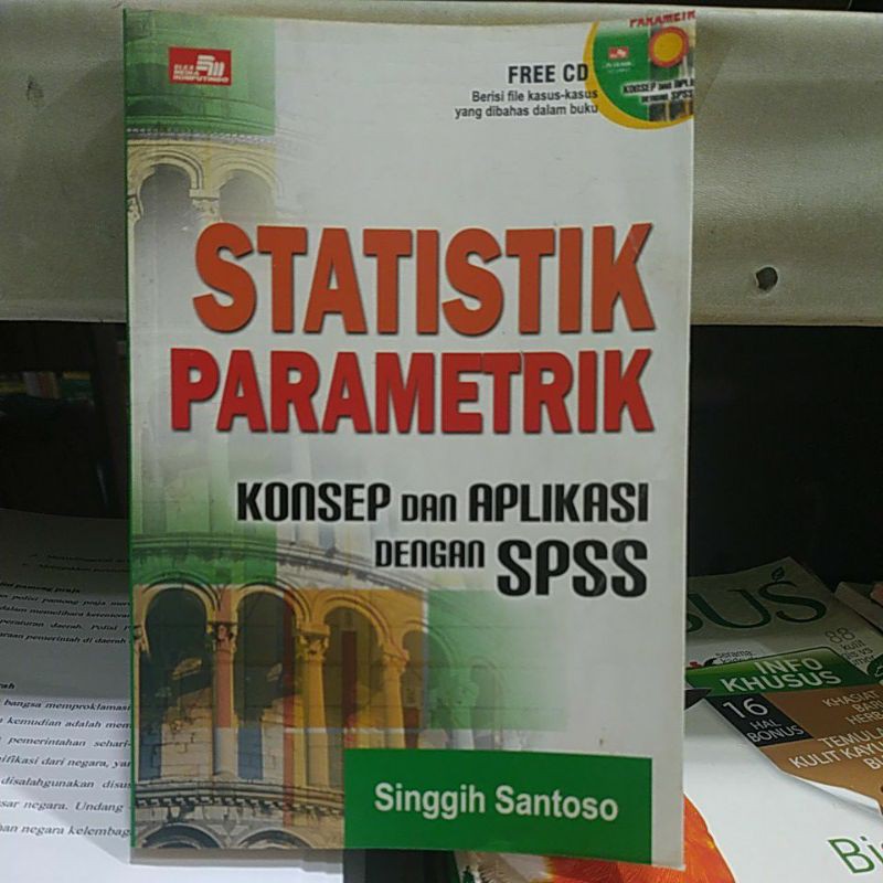 Jual statistik parametrik konsep dan aplikasi dengan SPSS Singgih Santoso | Shopee Indonesia