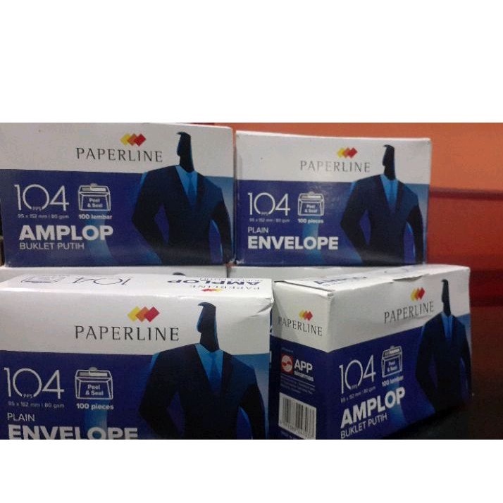 Jual AMPLOP BUKLET PUTIH PAPERLINE 95X152 ISI 100 LBR | Shopee Indonesia