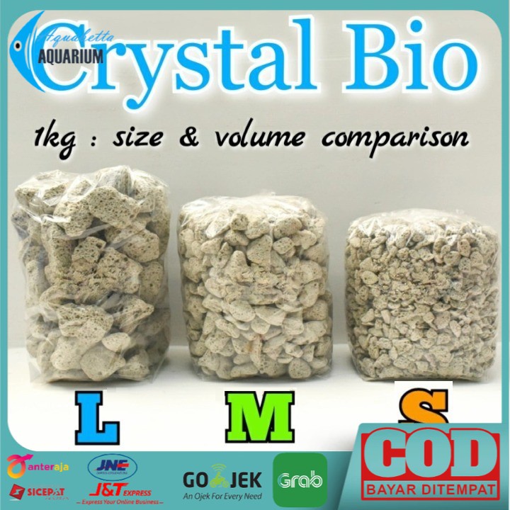 Jual Crystal Bio Filter Aquarium 500 Gram Media Filter Japan Akuarium ...