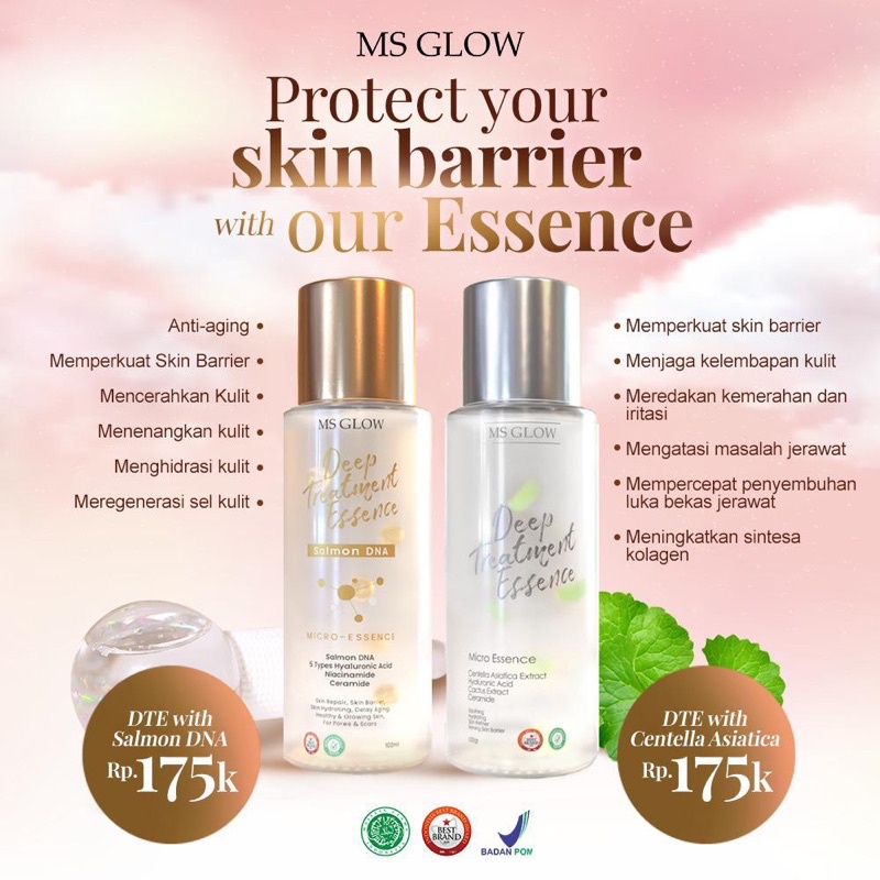 Jual Deep Treatment Essence MS GLOW Centella asiatica Salmon DNA ...