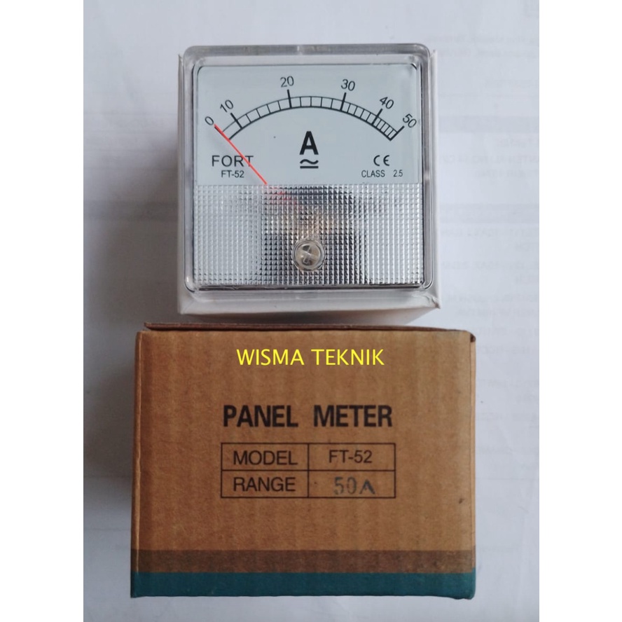 Jual AMPERE METER ANALOG AC/DC FORT MODEL FT-52A | Shopee Indonesia