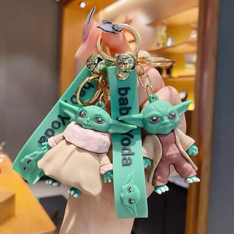 Jual GANTUNGAN KUNCI STAR WARS YODA LEVITATING / BABY YODA / GANTUNGAN ...