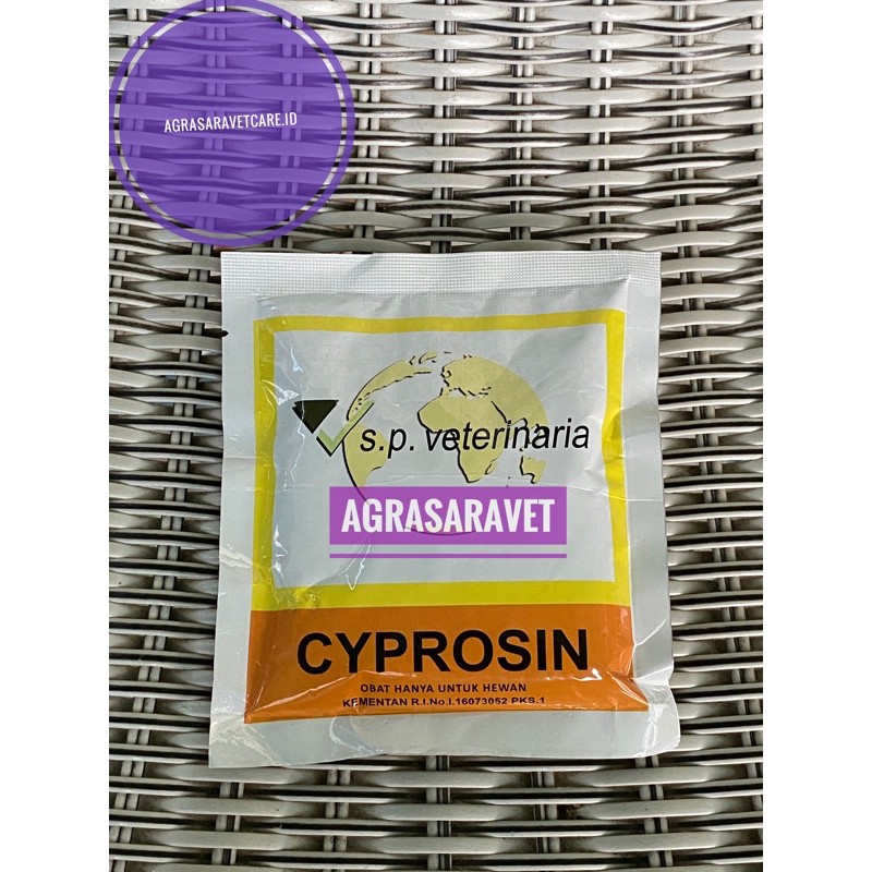 Jual cyprosin 100 gr- cyprofloxacin tylosin (obat crd coryza ...