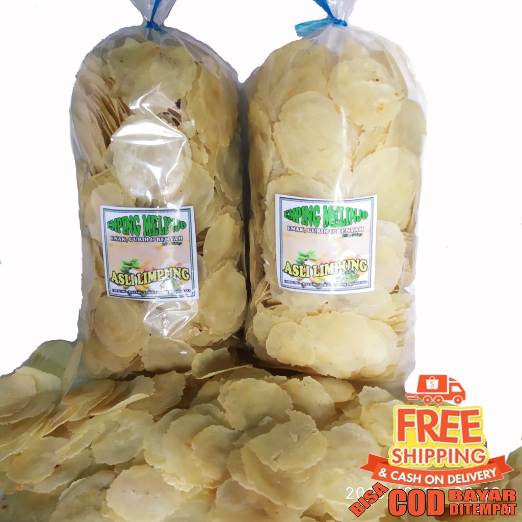 EMPING MELINJO MENTAH ORIGINAL 1/2KG ASLI PRODUKSI LIMPUNG BATANG ...