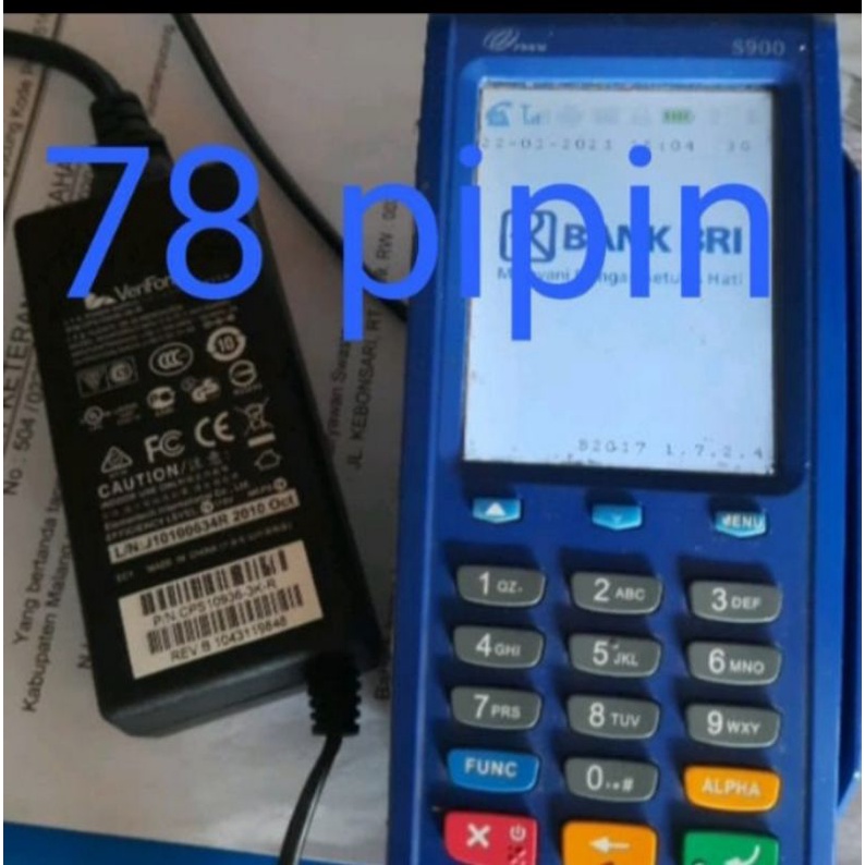 Jual Adaptor EDC BRI PAX-S900-SPAX900 D210 ori pabgik adaptor caharger ...