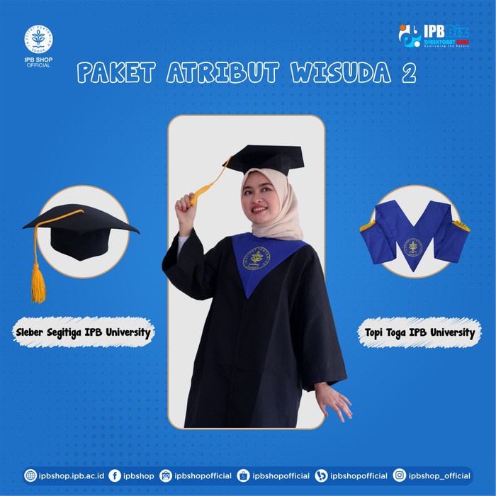 Jual Sash-Selempang- Paket Atribut Toga Wisuda Ipb University - Paket 1 ...