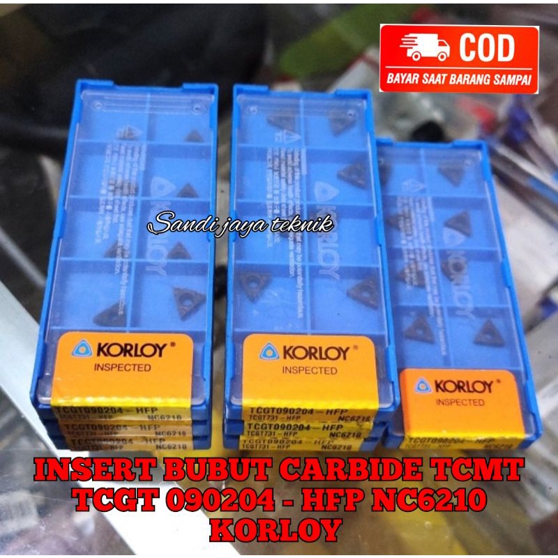 Jual insert BuBut Carbide TCMT TCGT 090402 KORLOY Cocok Untuk Cash Iron Besi n Ancuran | Shopee ...