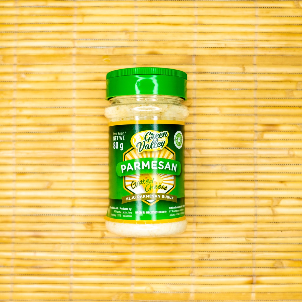 Jual Grated Cheese / Keju Parmesan GREEN VALLEY - 80g | Shopee Indonesia