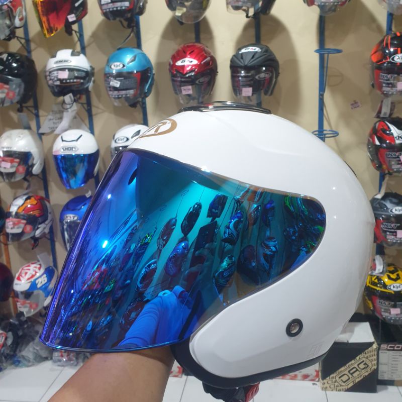 Jual HELM DRY OSAKA MODEL KEKINIAN PAKET GANTENG VISOR IRIDIUM ( 2KG ...