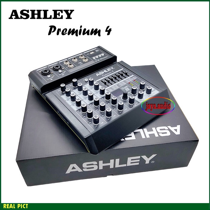Jual Mixer Ashley Premium 4 Original 4 Channel Bluetooth - USB With Soundcard Professional Audio ...