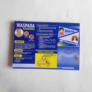 Jual Leaflet / Brosur Pneumonia dan Diare, Leaflet Pneumonia, Leaflet ...