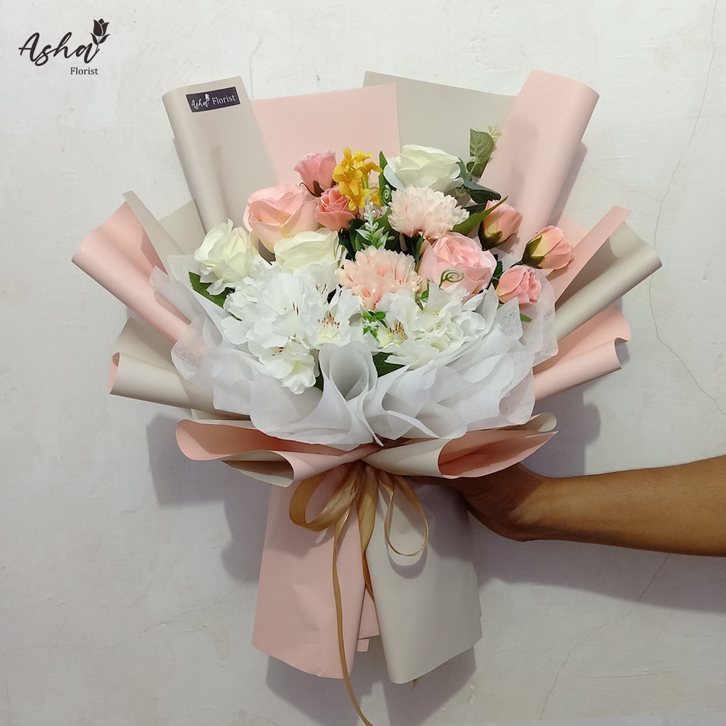 Jual Artificial Hand Bouquet Medium / Buket Bunga Artificial / Buket ...