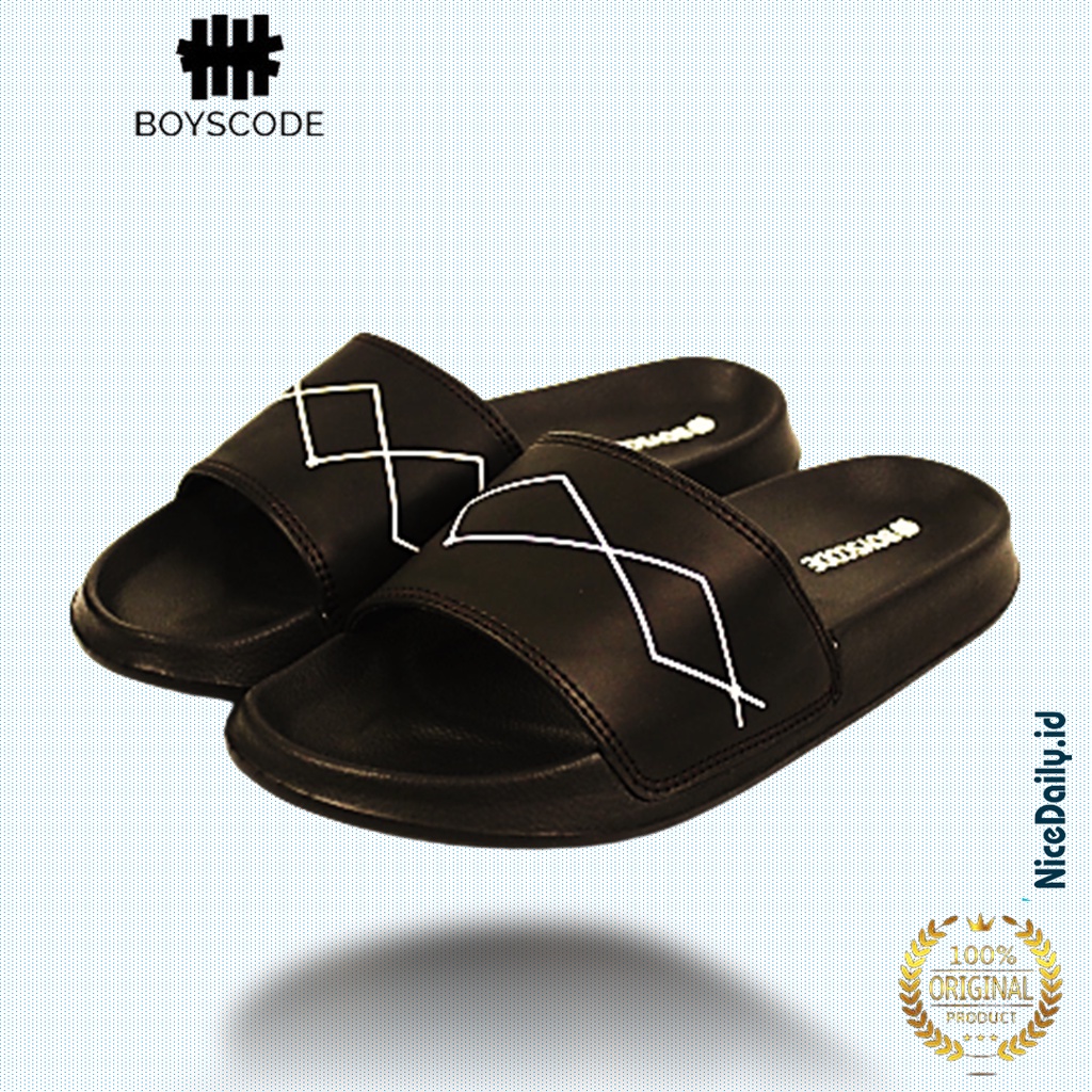 Jual Sandal Selop Original Boyscode Curve Lines Distro Slide Sendal ...