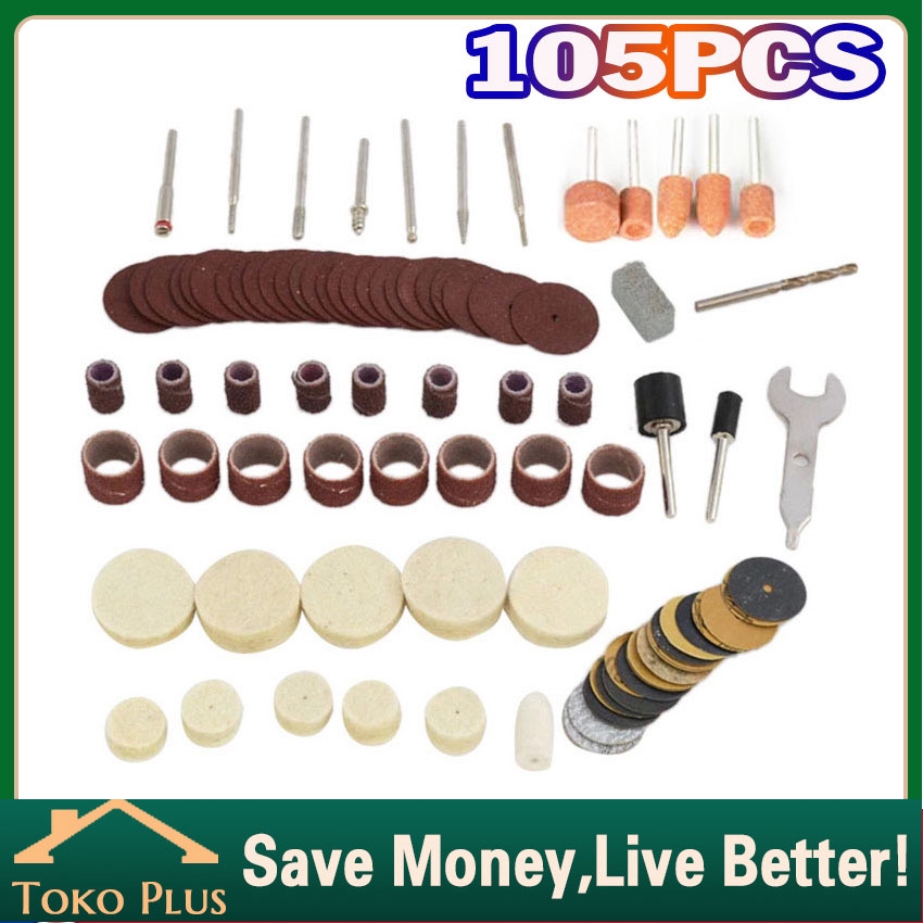 Jual 105Pcs Mata Mini Grinder Tuner Mata Bor Gerinda Mini Electric ...