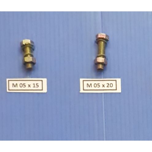 Jual Baut Mur Kuning M5 x 15 / 20 Hex Bolt Nut M5x15 M5x20 | Shopee ...