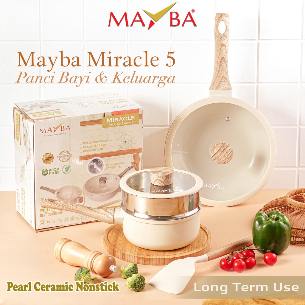 Jual PANCI SET MAYBA MIRACLE Isi 5 Pcs Bisa kompor listrik induksi ...