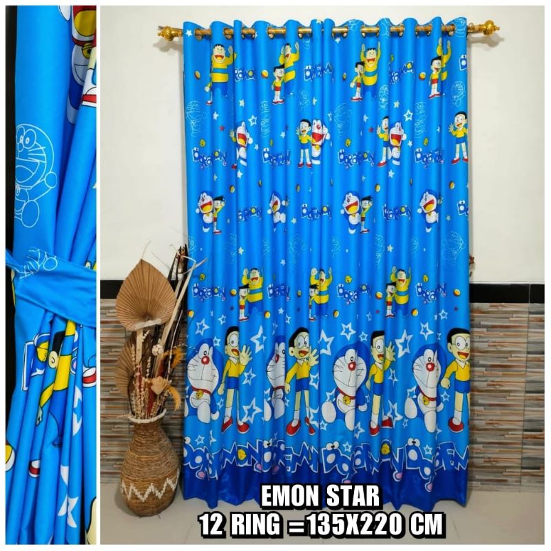 Jual Gorden Doraemon Gordyn Ring 12 Gorden Ring Pintu Doraemon ...