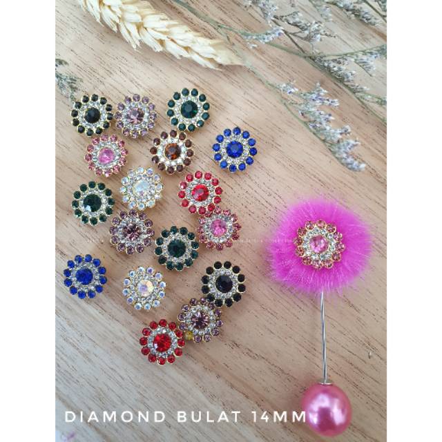 Jual Manik Diamond Bulat 14mm dan 12mm | Shopee Indonesia