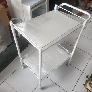 Jual Meja Troli Instrumen 2 Rak besi - Trolley 2 Susun besi | Shopee ...
