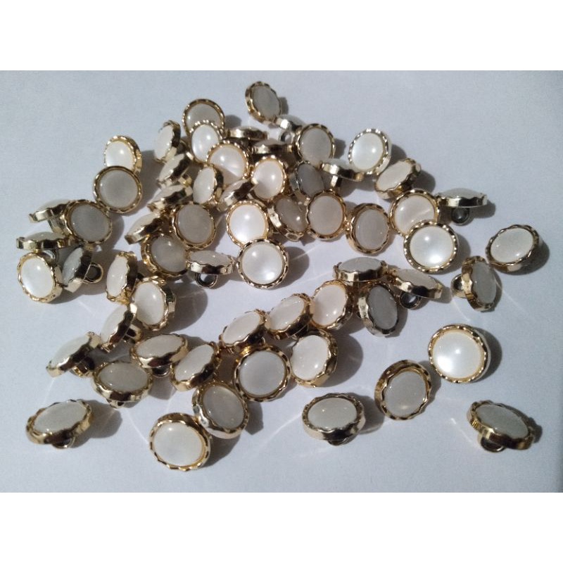 Jual kancing jamur gold fashion ukuran 13mm isi 50pcs | Shopee Indonesia