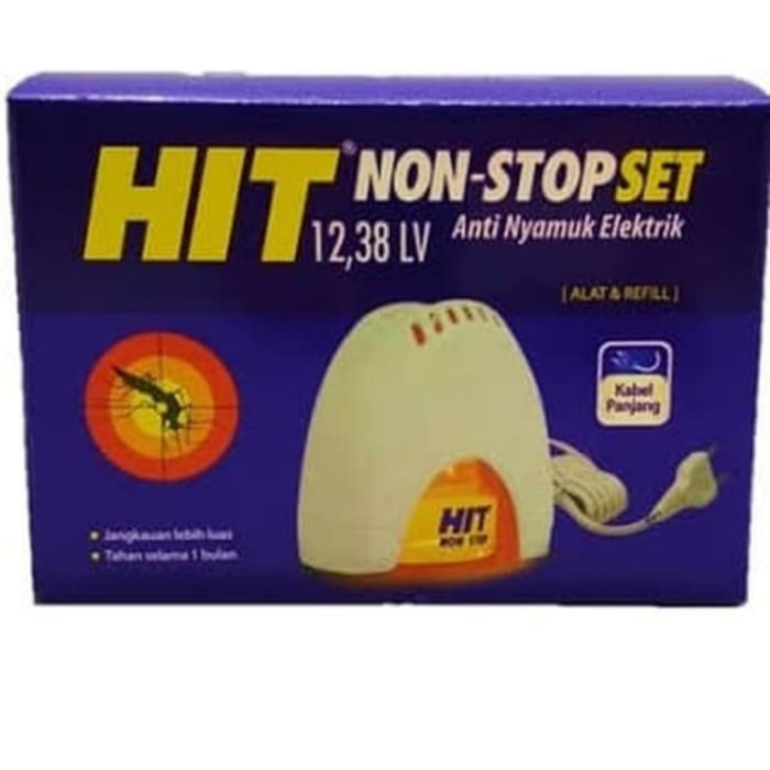 Jual Hit Non Stop Set Anti Nyamuk Elektrik (Alat & Refill 33 ml) | Shopee Indonesia