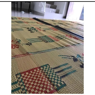 Jual tikar plastik singa laut 3x4 tikar tenun asli singa laut | Shopee ...
