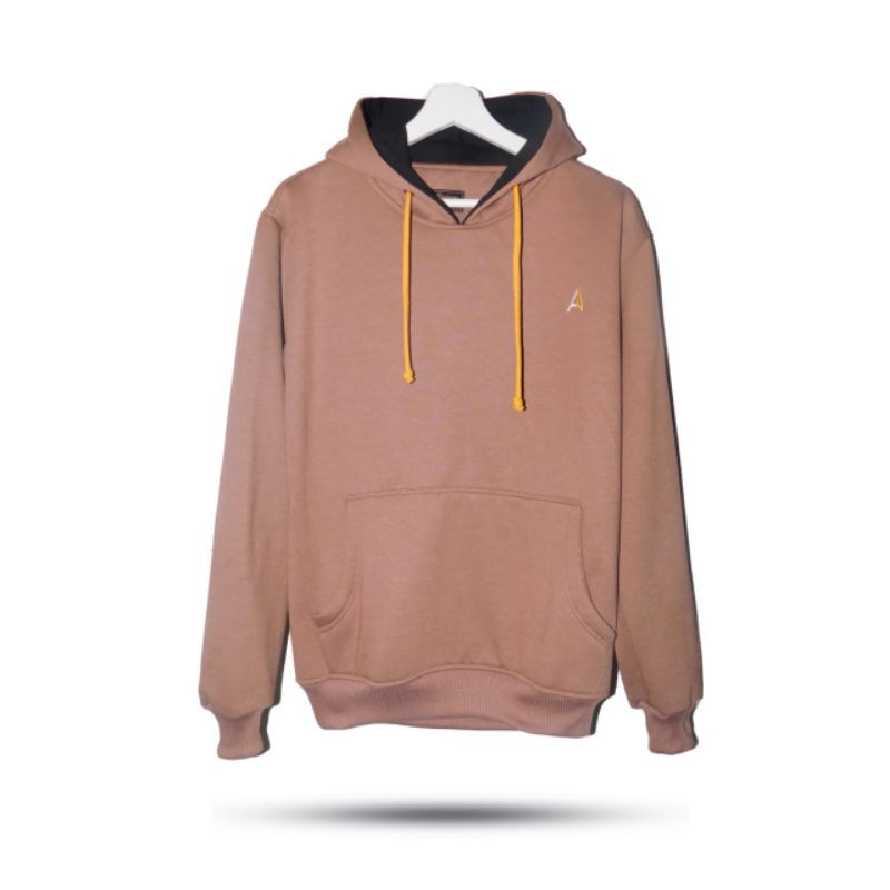 Sweater Pria A Hoodie Sweater Fleece Simpel Unisex | Shopee Indonesia