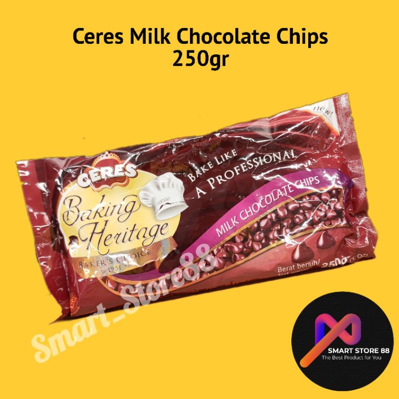 Jual Ceres Milk Choco Chips 250gr Chocolate Chips | Shopee Indonesia