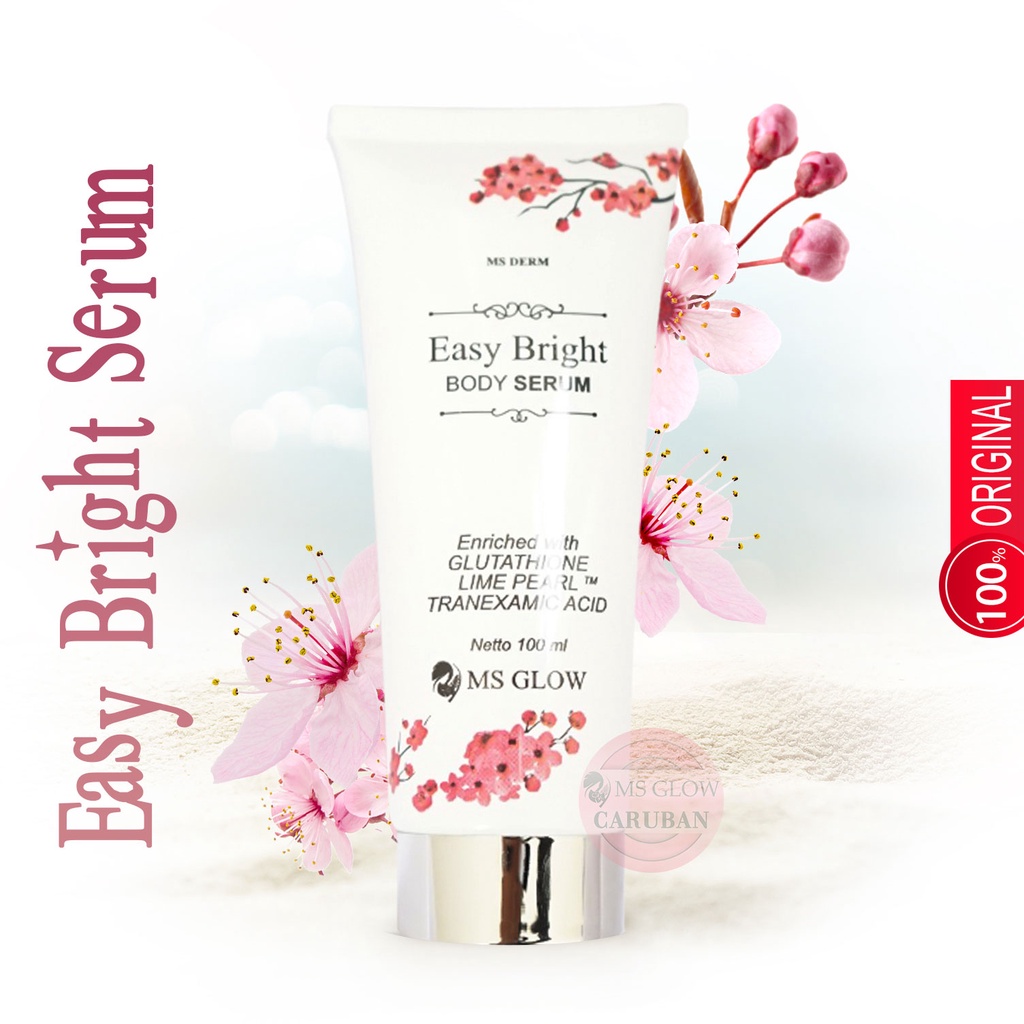 Jual MS GLOW BODY SERIES WHITE LOTION & BRIGHT SERUM 100% ORIGINAL COD ...