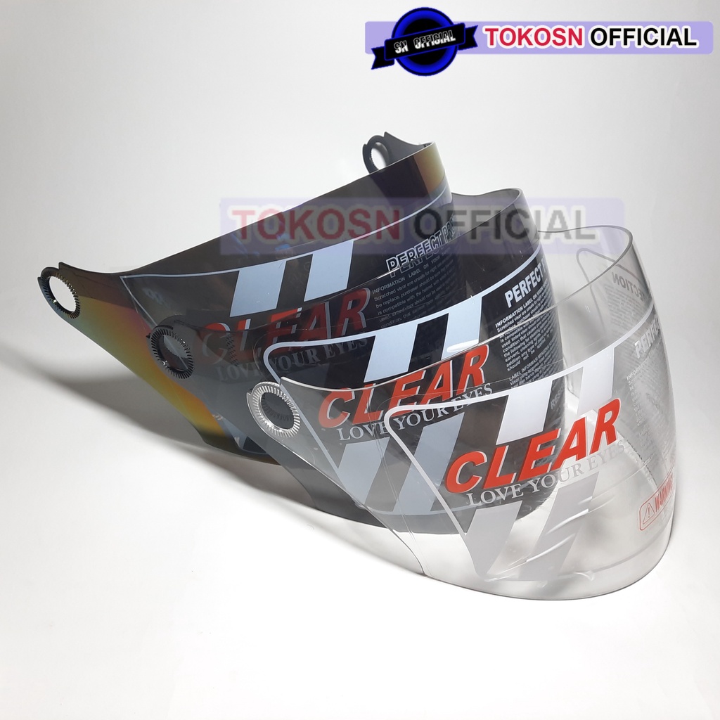 Jual Kaca Visor helm MDS Protector Projet 2 BMC Inova R Bening smock ...