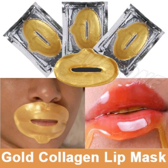 Jual Masker bibir Gold ( collagen crystal Lips Mask) | Shopee Indonesia